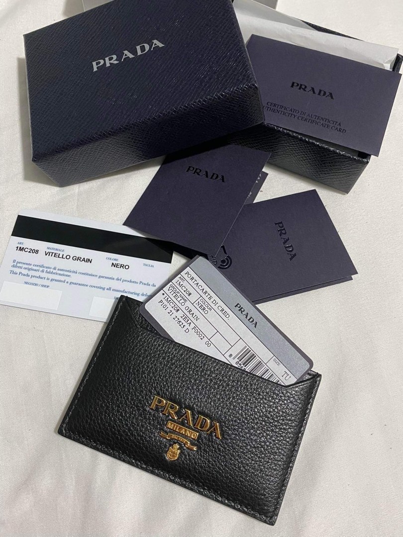 PRADA Classic card holder, Men's Fashion, Watches & Accessories ...