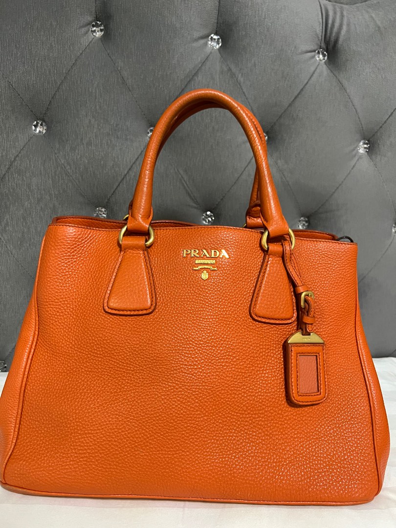Prada Daino Vitello, Luxury, Bags & Wallets on Carousell