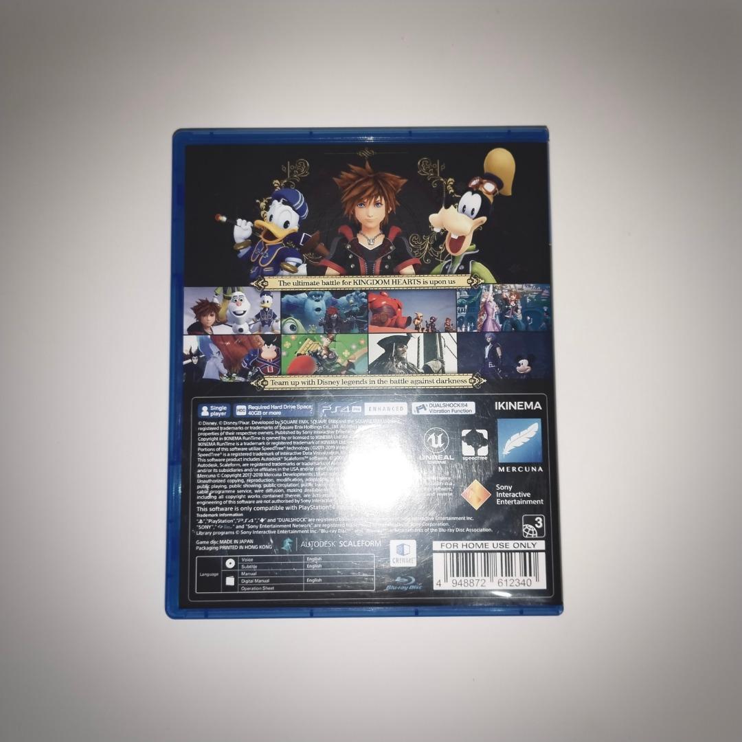 [PS4 Game | R-3] Kingdom Hearts III / 3 (USED), Video Gaming, Video ...