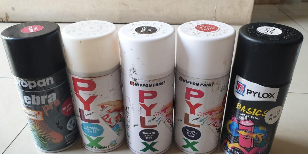 PYLOX NIPPON PAINT(BOTOL PUTIH) WRN BLACK, RED, LIGHT SCARLET PYLOX ...