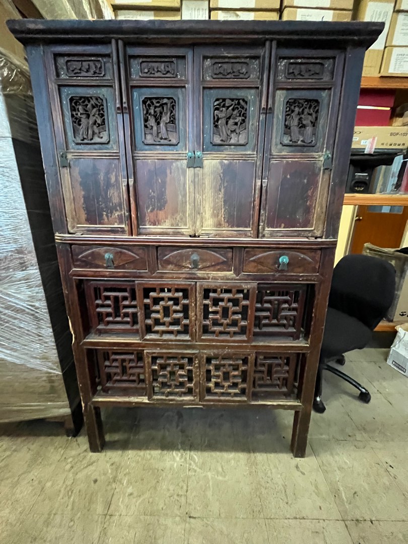 Qing dynasty antique cabinet, Furniture & Home Living, Furniture ...