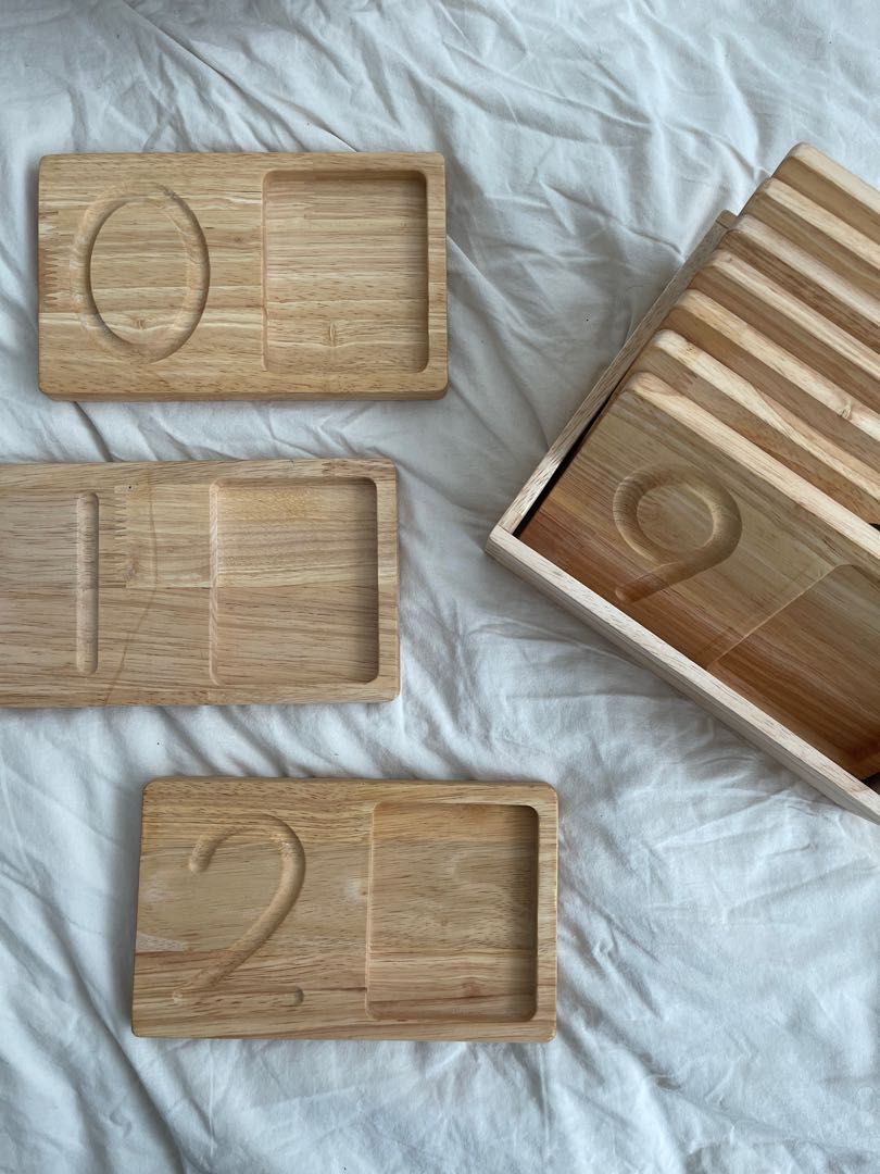 Qtoys Jumbo Counting Trays wooden, Babies & Kids, Infant Playtime on ...