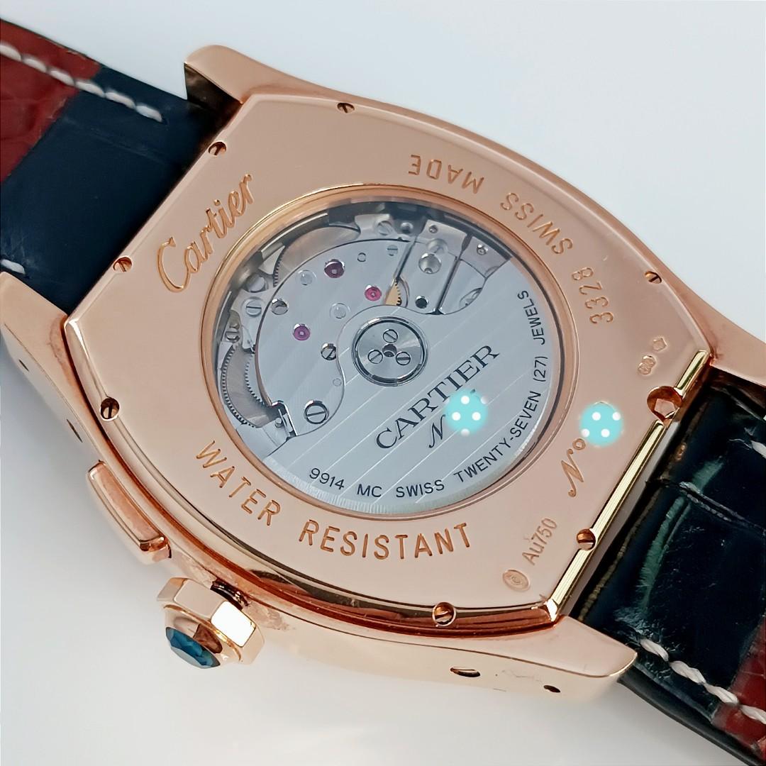Rare Cartier Tortue World-Timer Pink Gold, Luxury, Watches on Carousell