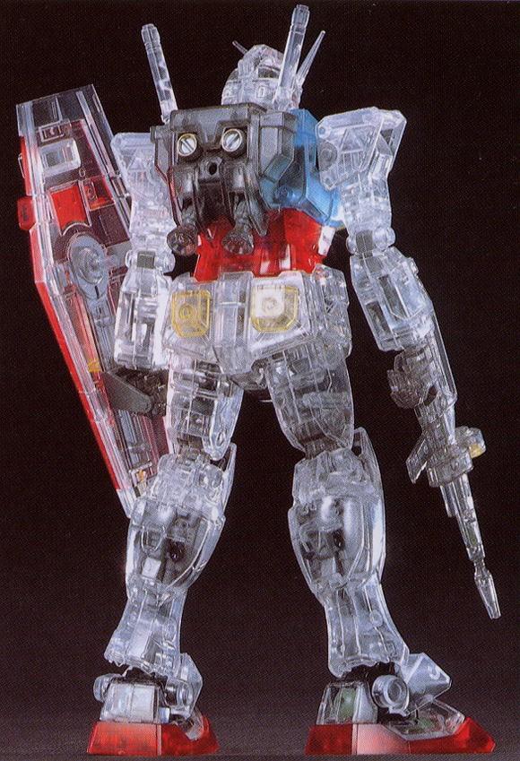 Rare MG Crystal RX-78-2 Gundam master grade professional Model kit ...