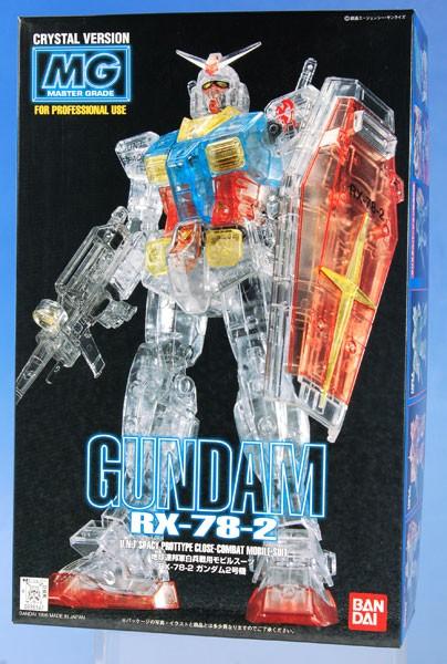 Rare MG Crystal RX-78-2 Gundam master grade professional Model kit ...