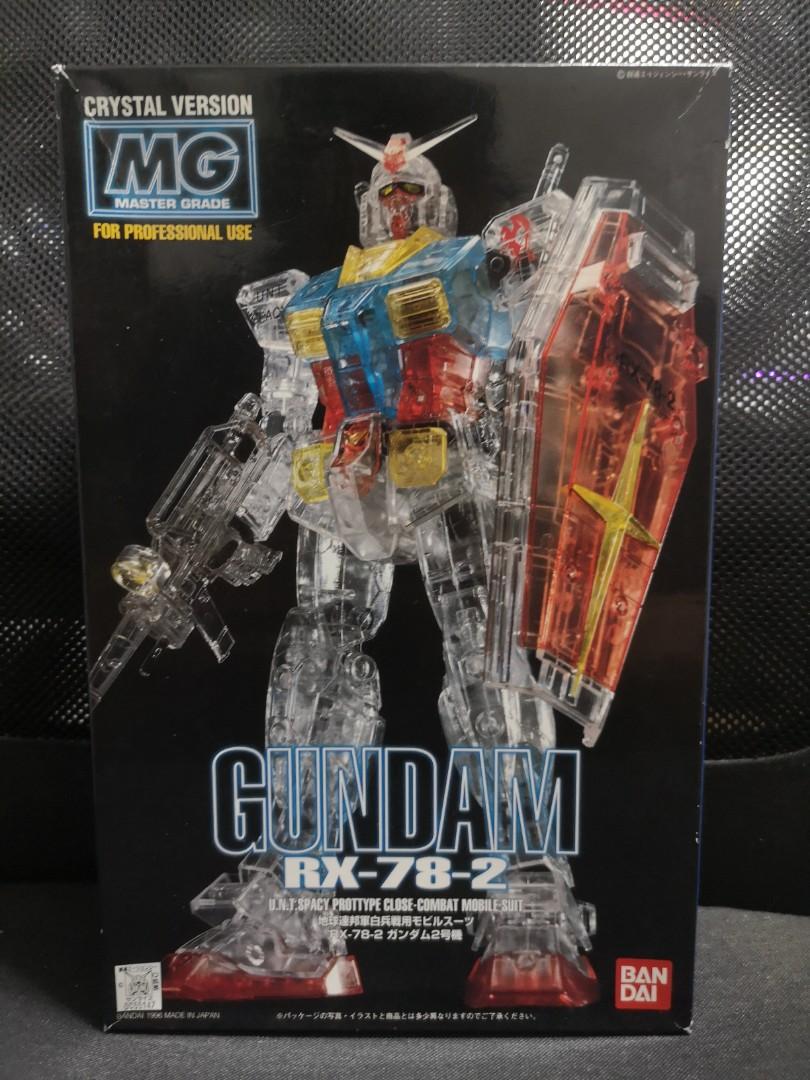 Rare MG Crystal RX-78-2 Gundam master grade professional Model kit ...