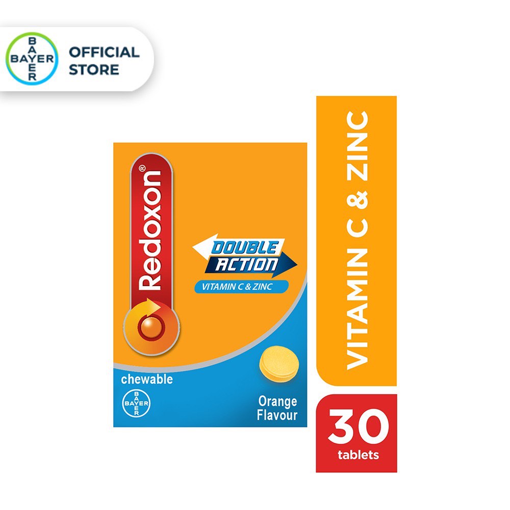 Redoxon Double Action Chewable Tablets (30's), Health & Nutrition ...