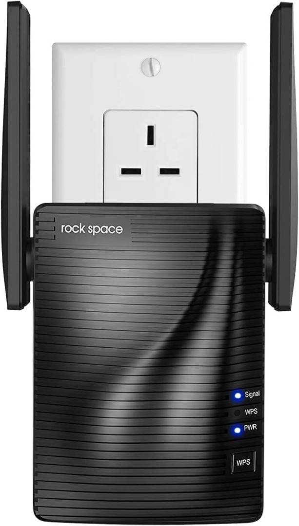 Rockspace AC1200 WiFi Range Extender,1200Mbps Dual Band WiFi booster,2 ...