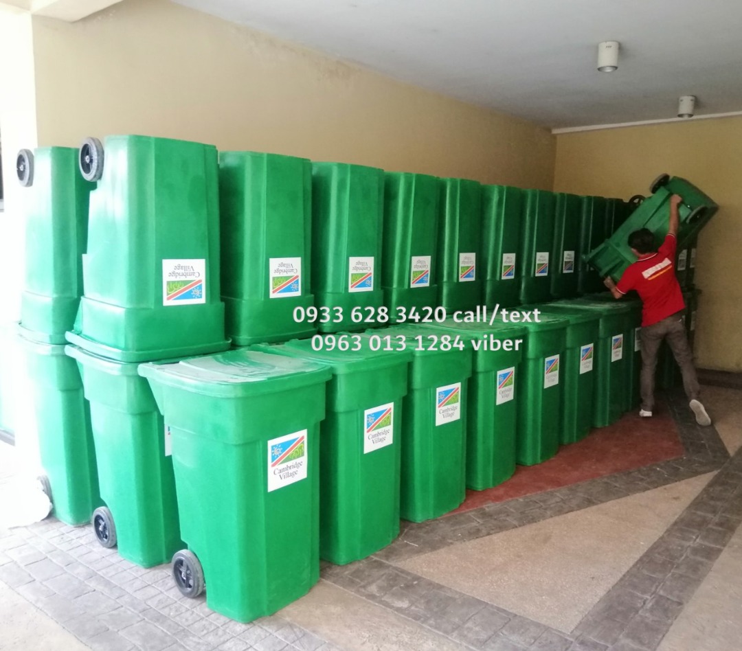 rolling Bin Wheeled Trash Bin, Furniture & Home Living, Cleaning ...