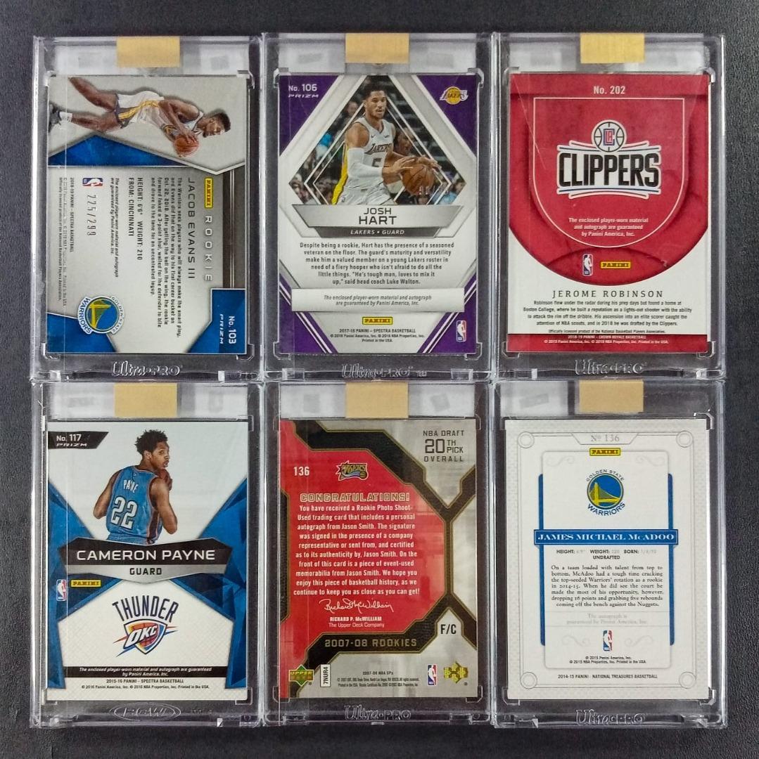 Rookie Patch Autograph NBA Cards with Free Magnetic Case - 3,000 EACH ...