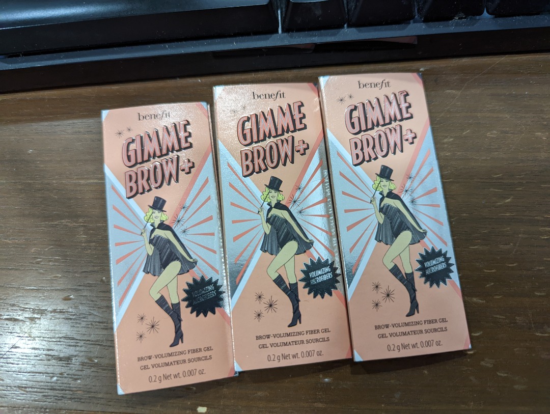 {Sample} Benefit Gimme Brow+ Brow-Volumizing Fiber Gel 0.2g, Beauty ...