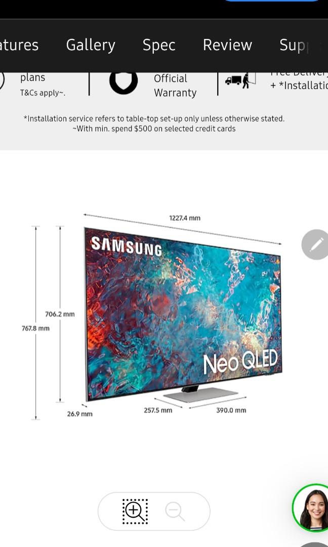 Samsung QN85A Neo QLED 4K Smart TV QA55QN85AAKXXS, TV & Home Appliances ...