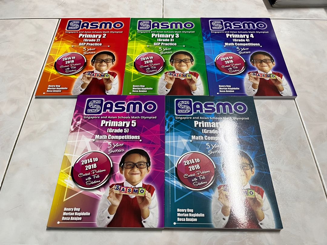 SASMO 2014 to 2018 P2 to P6 Math Olympiad Primary , Hobbies & Toys ...