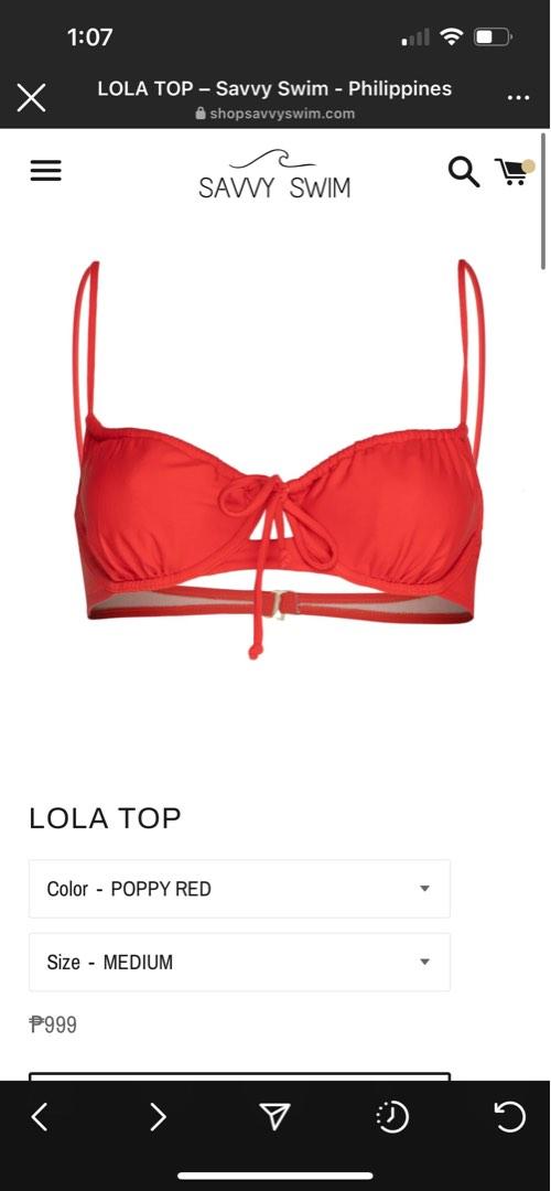 Savvy Swim Lola set (Poppy Red), Women's Fashion, Swimwear, Bikinis ...