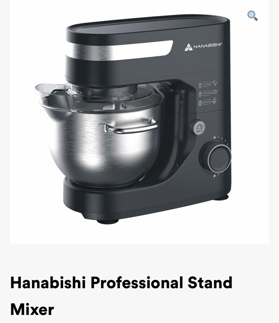 Second-hand Hanabishi Professional Stand Mixer 4L, Furniture & Home ...