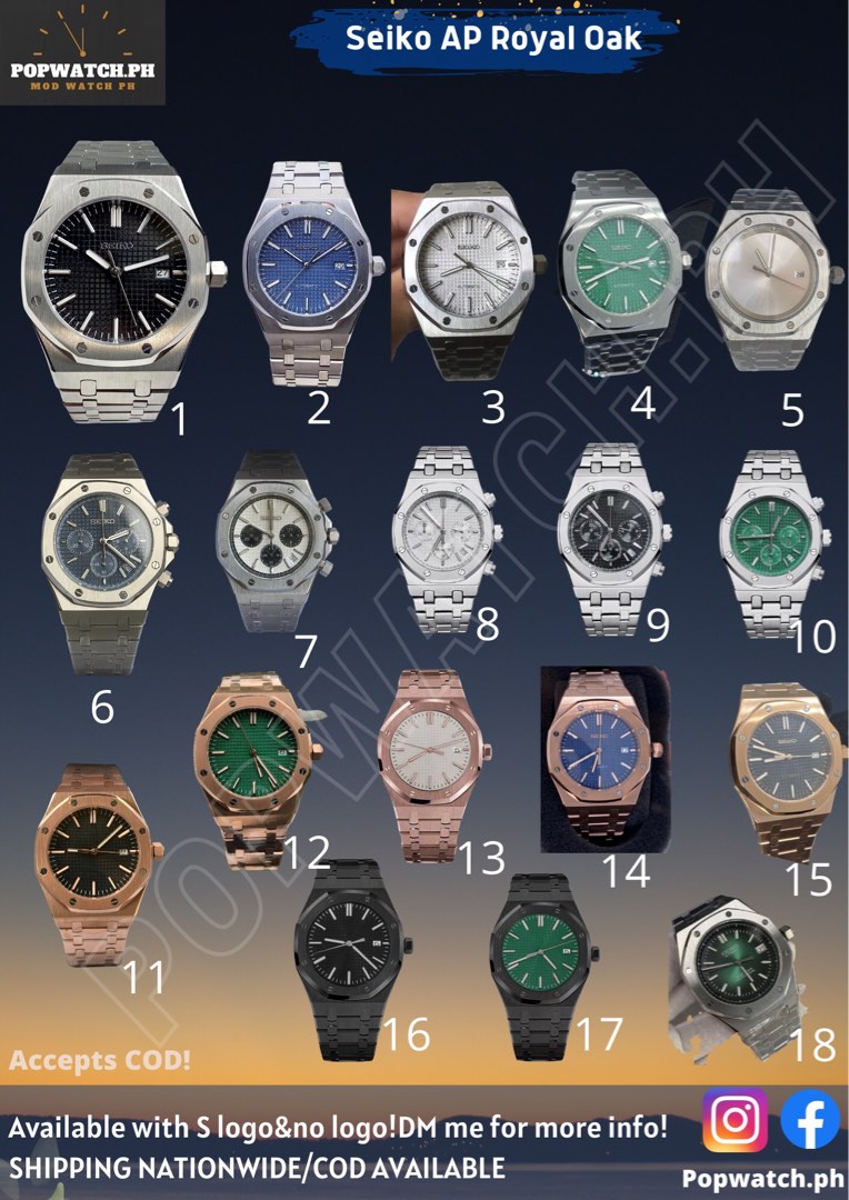Seiko AP Royal Oak Seikoak, Men's Fashion, Watches & Accessories ...