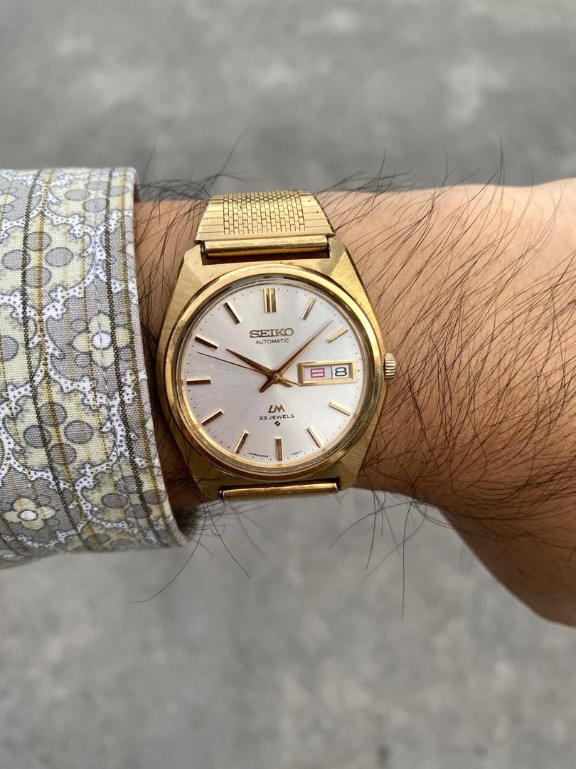 Seiko Lordmatic Gold Plated Day Date 5606 - 7000 , Men's Fashion, Watches & Accessories, Watches ...
