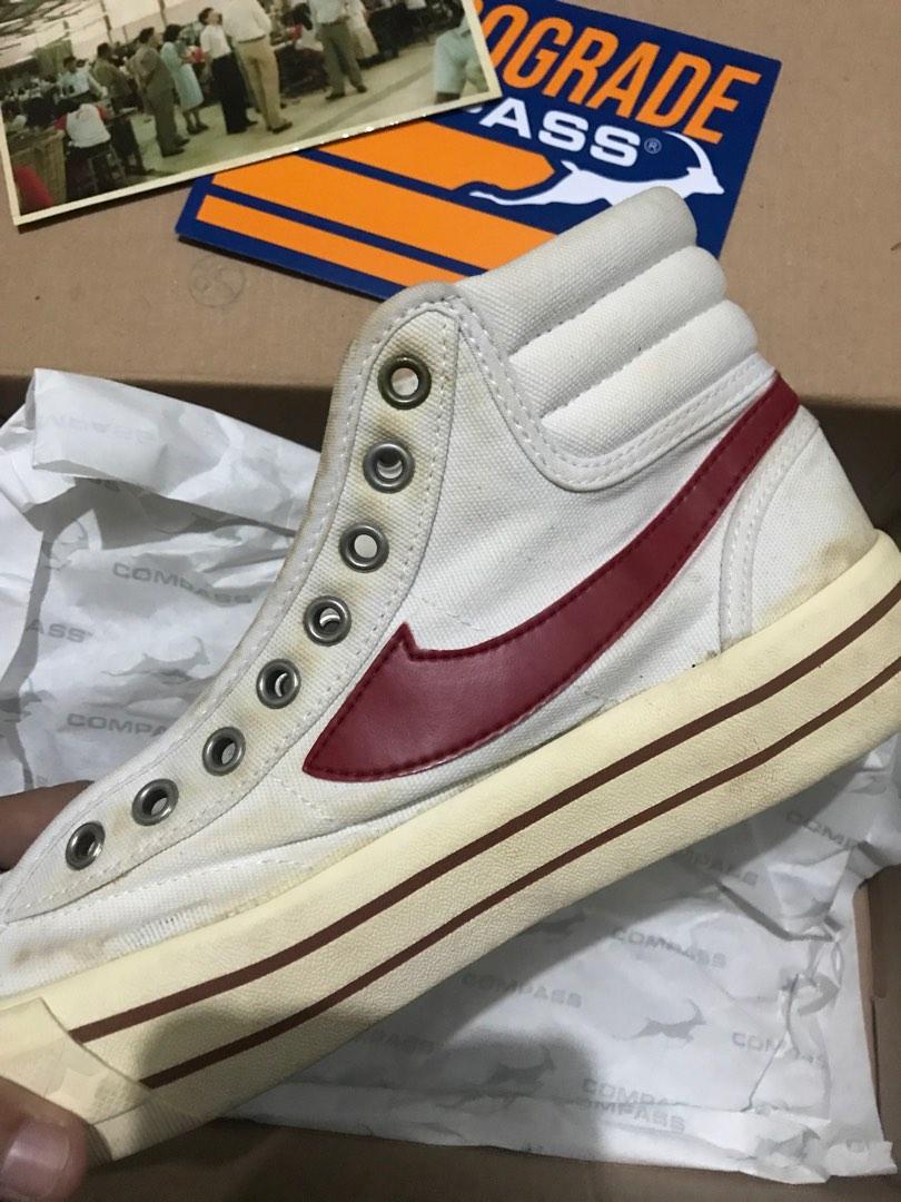 Sepatu Compass retrograde hi, Fesyen Pria, Sepatu , Sneakers di Carousell