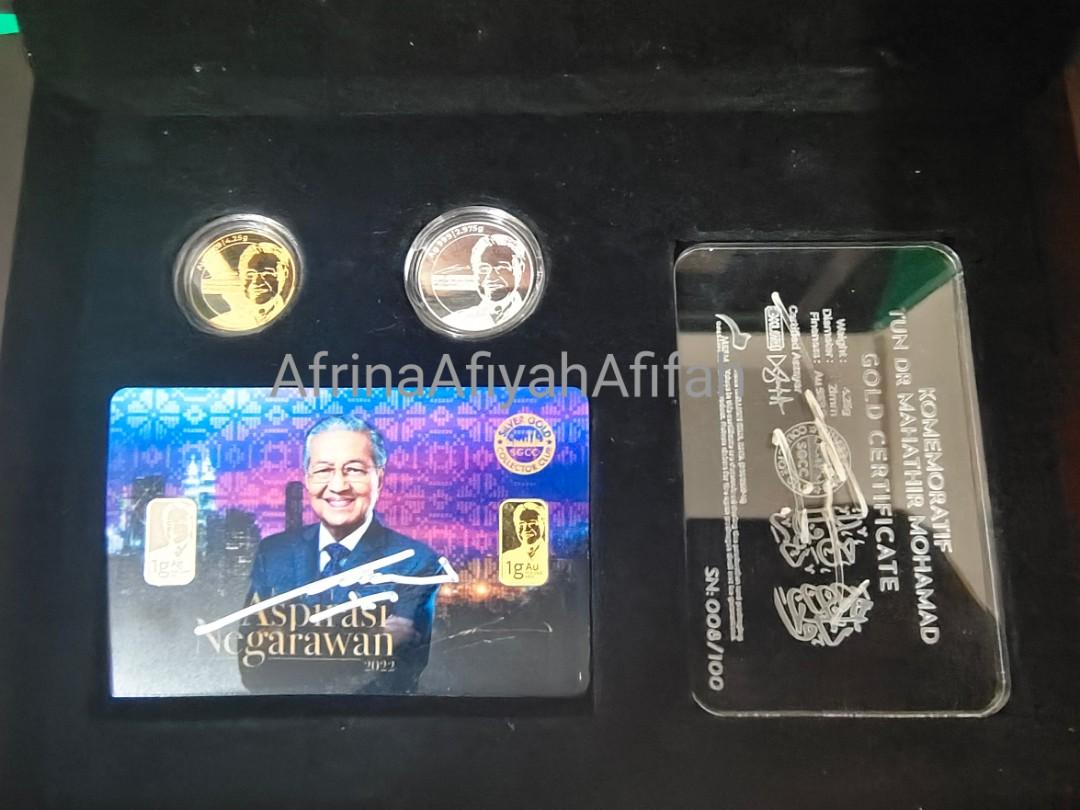 Set Komemoratif 3 in 1 Dinar Dirham 1Gram 1 Gram Emas Gold Bar Malam ...