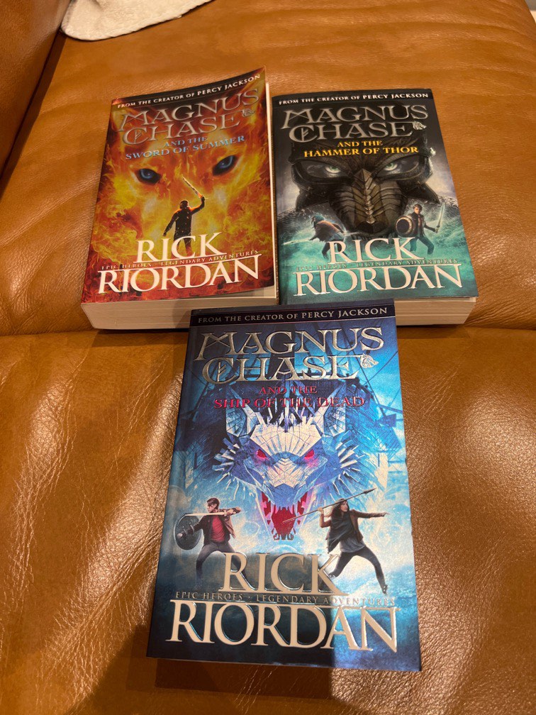 Set of 3 Magnus Chase Series Books, Hobbies & Toys, Books & Magazines ...