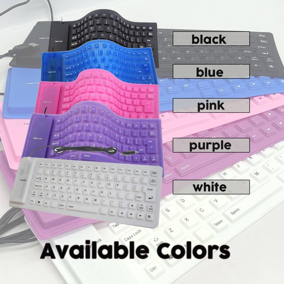Silicone Flexible Keyboard Computers And Tech Parts And Accessories Computer Keyboard On Carousell