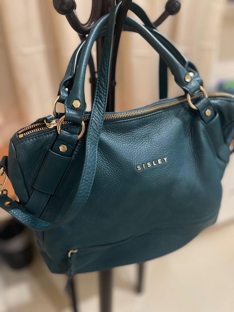 SISLEY (Pre-loved) Sling/Crossbody Green, Women's Fashion, Bags & Wallets, Shoulder Bags on ...