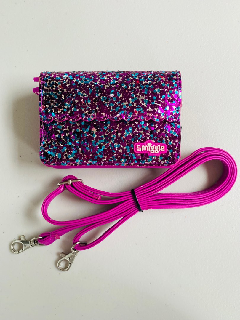 SMIGGLE SPARKLE LEILA STRAP PURSE, Babies & Kids, Babies & Kids Fashion ...