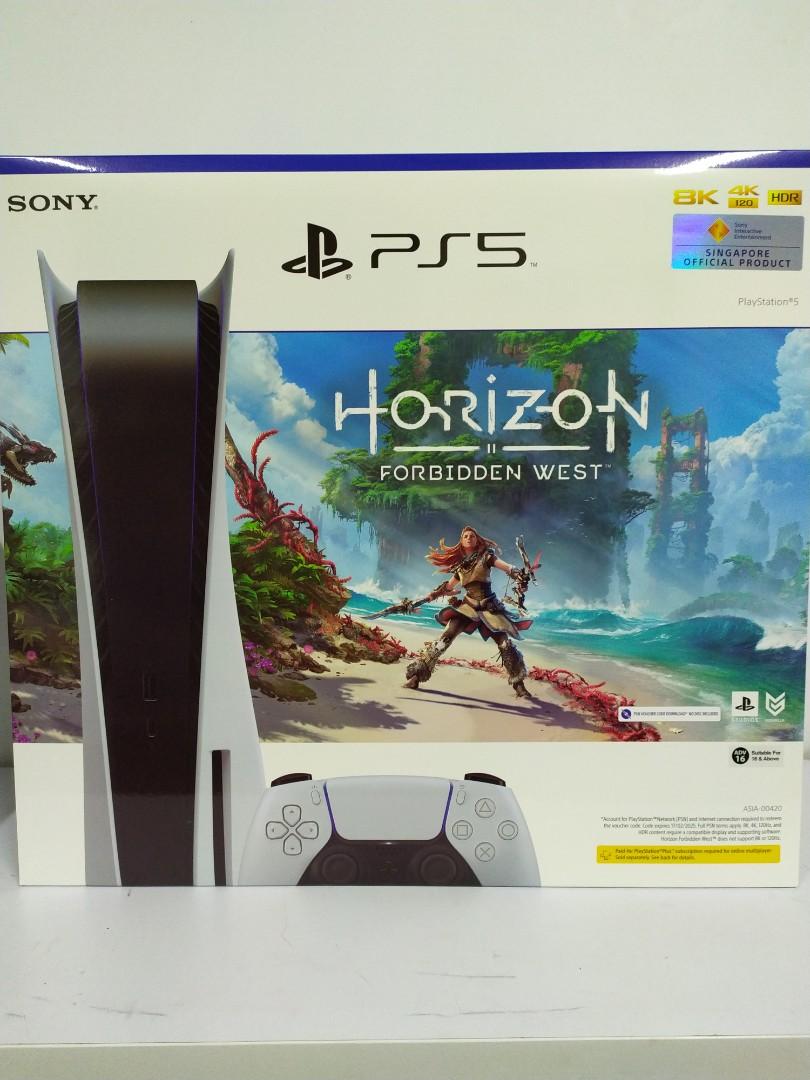 Sony PS5 standard with Horizon forbidden west, Video Gaming, Video Game ...