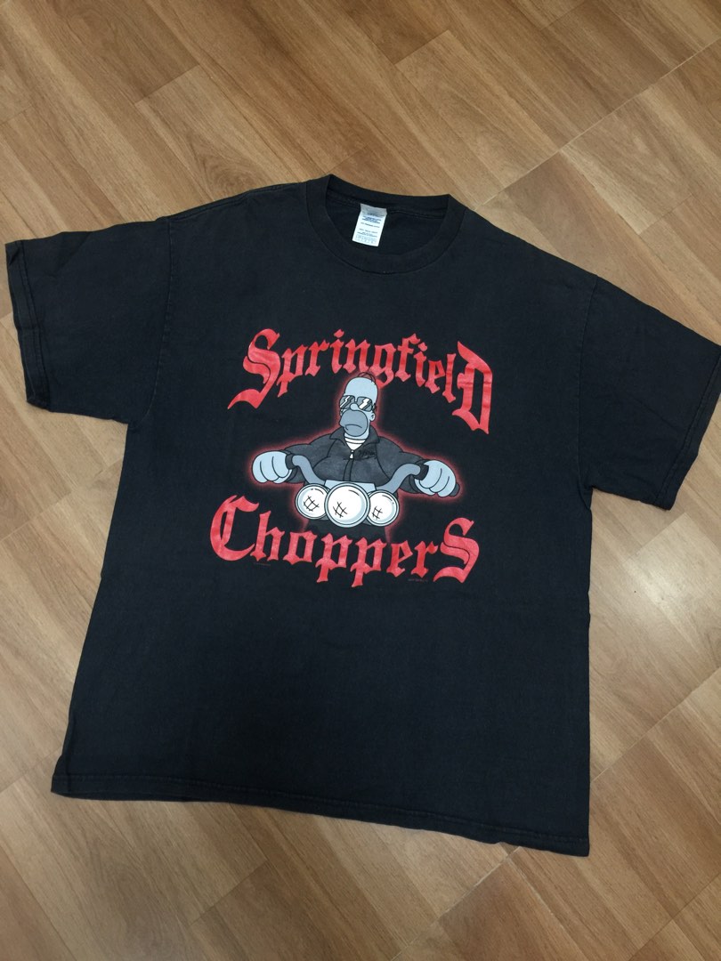 Springfield Choppers Vintage Simpsons T Shirt 2004, Men's Fashion, Tops ...
