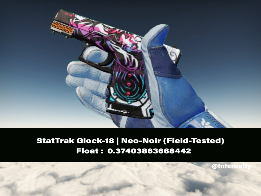 StatTrak Glock-18 Neo Noir FT CSGO SKINS KNIVES, Video Gaming, Gaming ...
