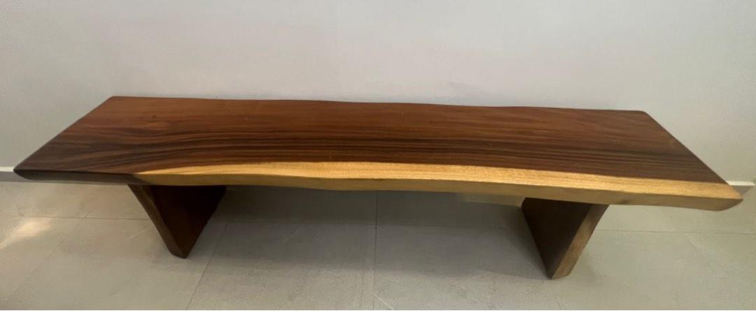 Suar Wood Solid Wood Bench, Furniture & Home Living, Furniture, Chairs ...