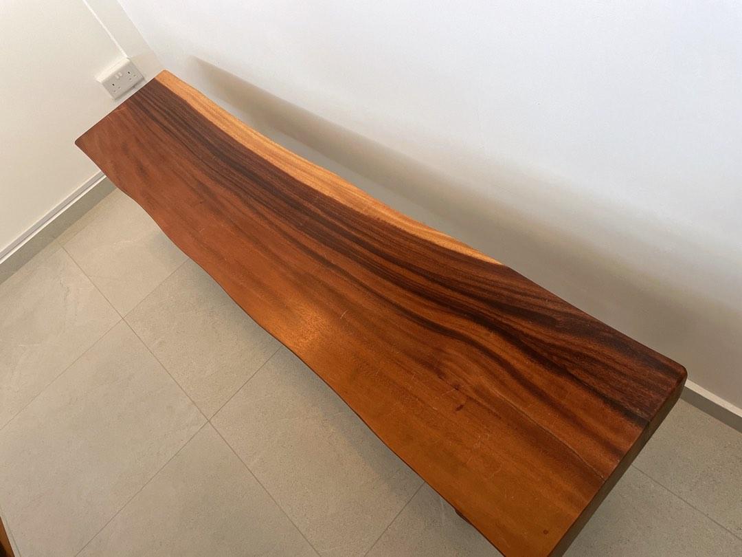 Suar Wood Solid Wood Bench, Furniture & Home Living, Furniture, Chairs ...