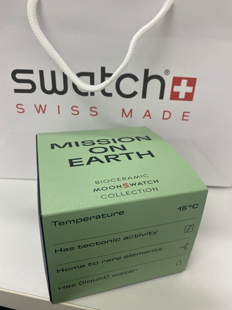 Swatch Omega - Mission on Earth, Men's Fashion, Watches & Accessories ...