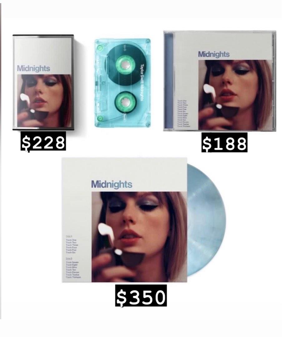 Taylor Swift - Midnight CD, Blue Marbled Vinyl, Blue Cassette , 興趣及遊戲 ...