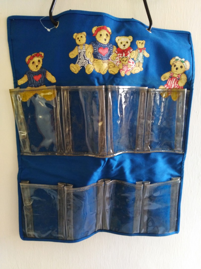 Teddy bear wall pouch, Furniture & Home Living, Home Decor, Wall Decor ...