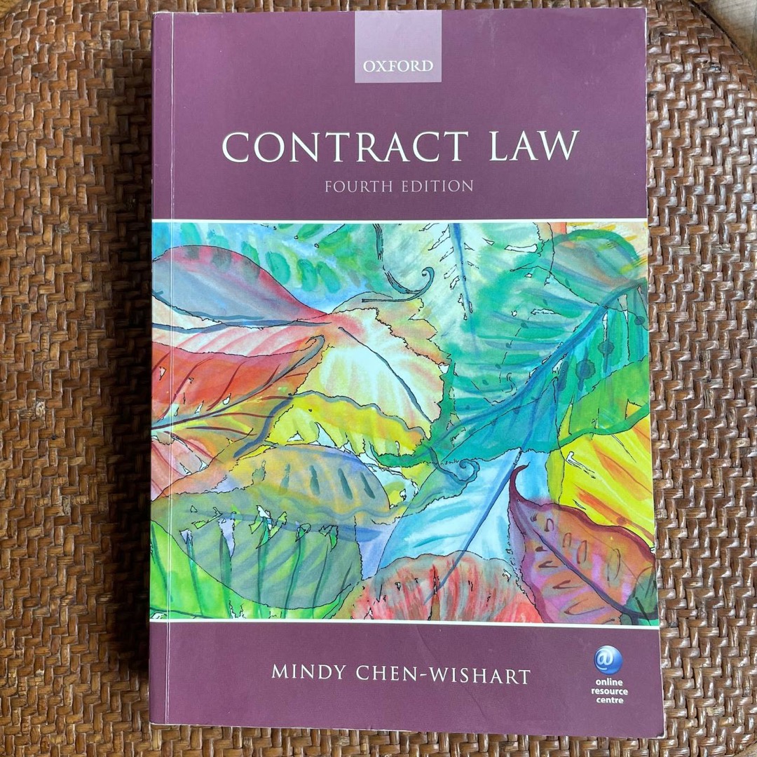 Textbook "Contract Law" by Prof Mindy Chen-Wishart, Hobbies & Toys ...