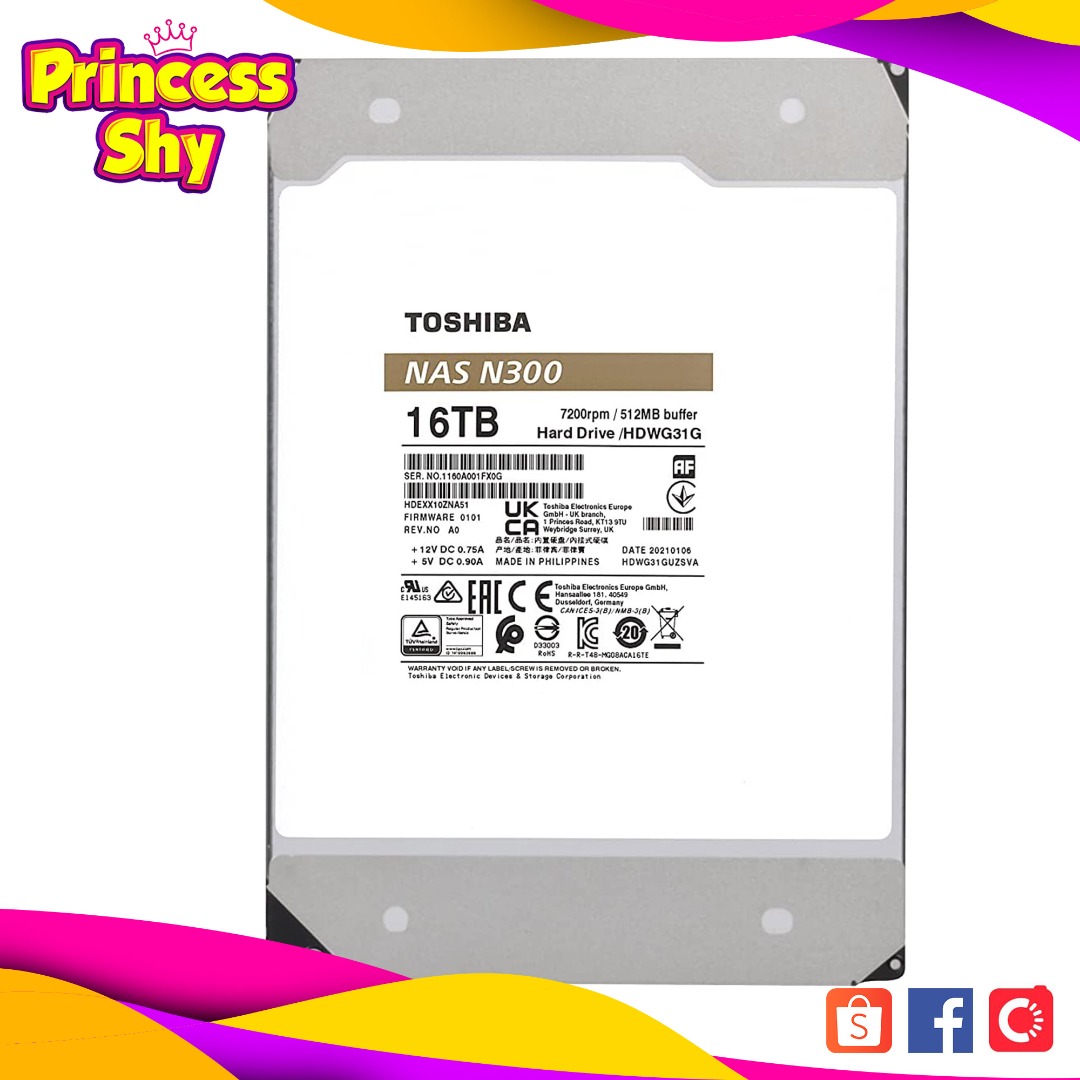 Toshiba N300 16TB NAS Hard Drive Network Attached Storage, Computers & Tech, Desktops on Carousell