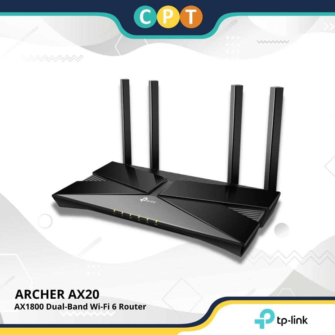 TP-Link Archer AX20 AX1800 Dual-Band Wi-Fi 6 Router, Mobile Phones ...