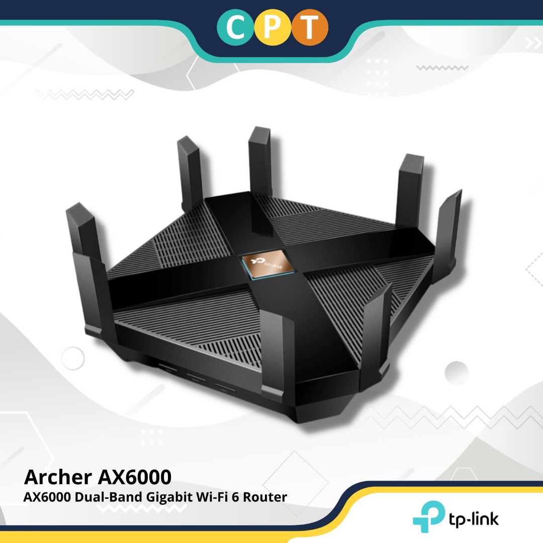 TP-Link Archer AX6000 AX6000 Dual-Band Gigabit Wi-Fi 6 Router, Mobile ...