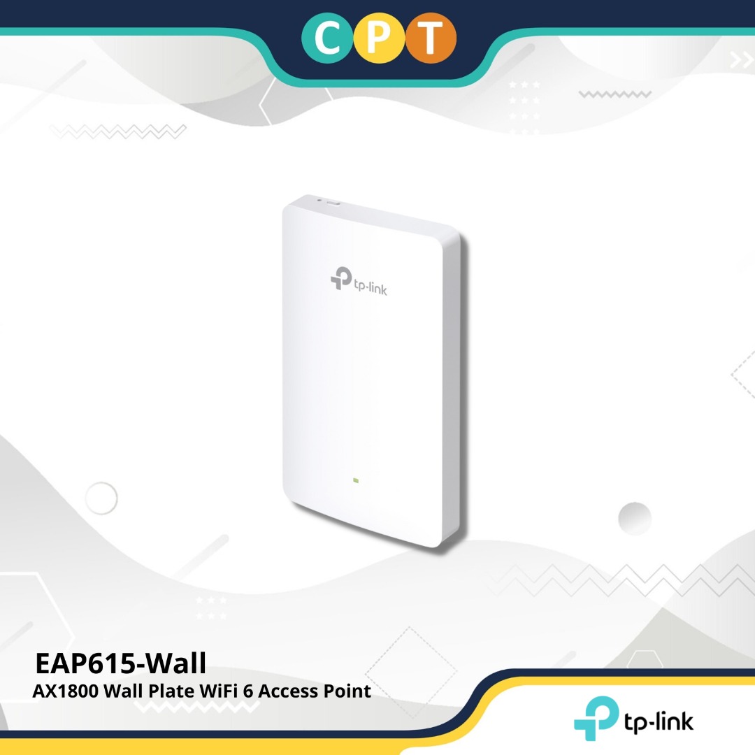 TP-Link EAP615-Wall AX1800 Wall Plate WiFi 6 Access Point, Mobile ...