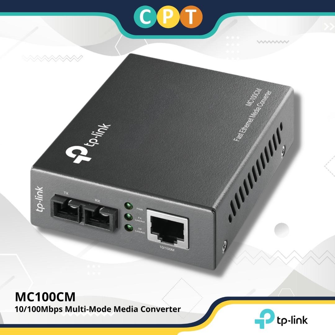 TP-Link MC100CM 10/100Mbps Multi-Mode Media Converter, Computers & Tech ...