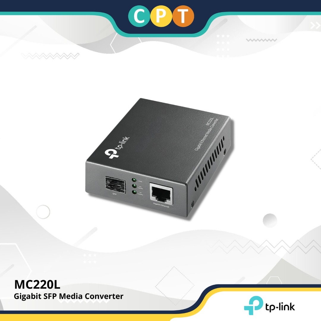 TP-Link MC220L Gigabit SFP Media Converter, Computers & Tech, Desktops ...