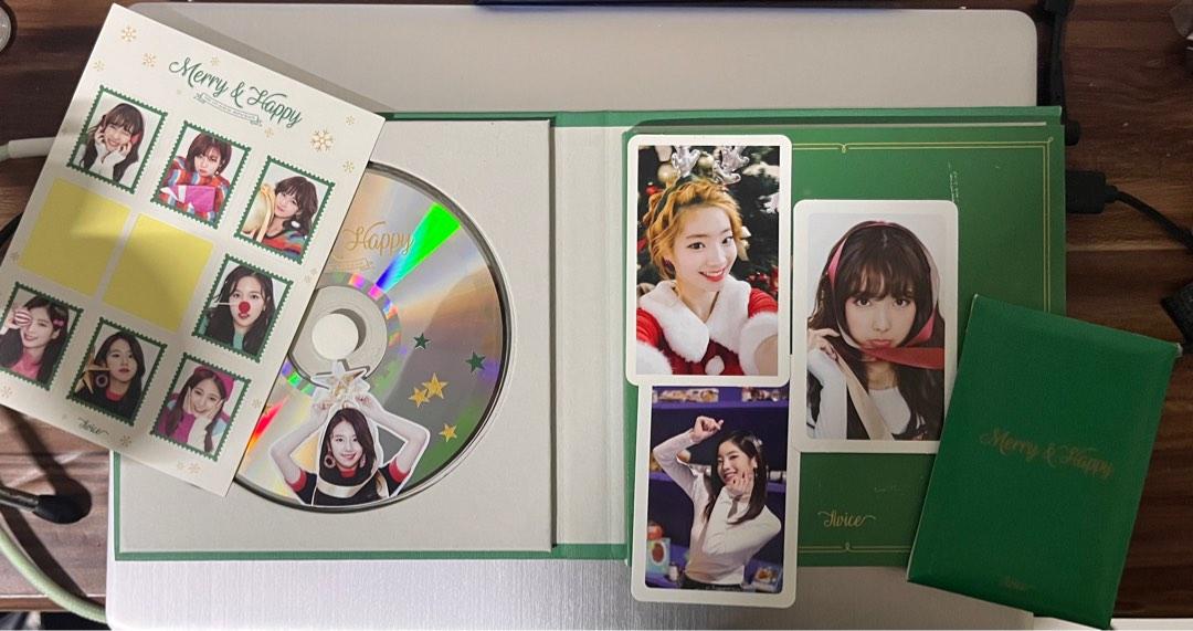 Twice Merry & Happy w Photocards and pre order benefits, Hobbies & Toys ...