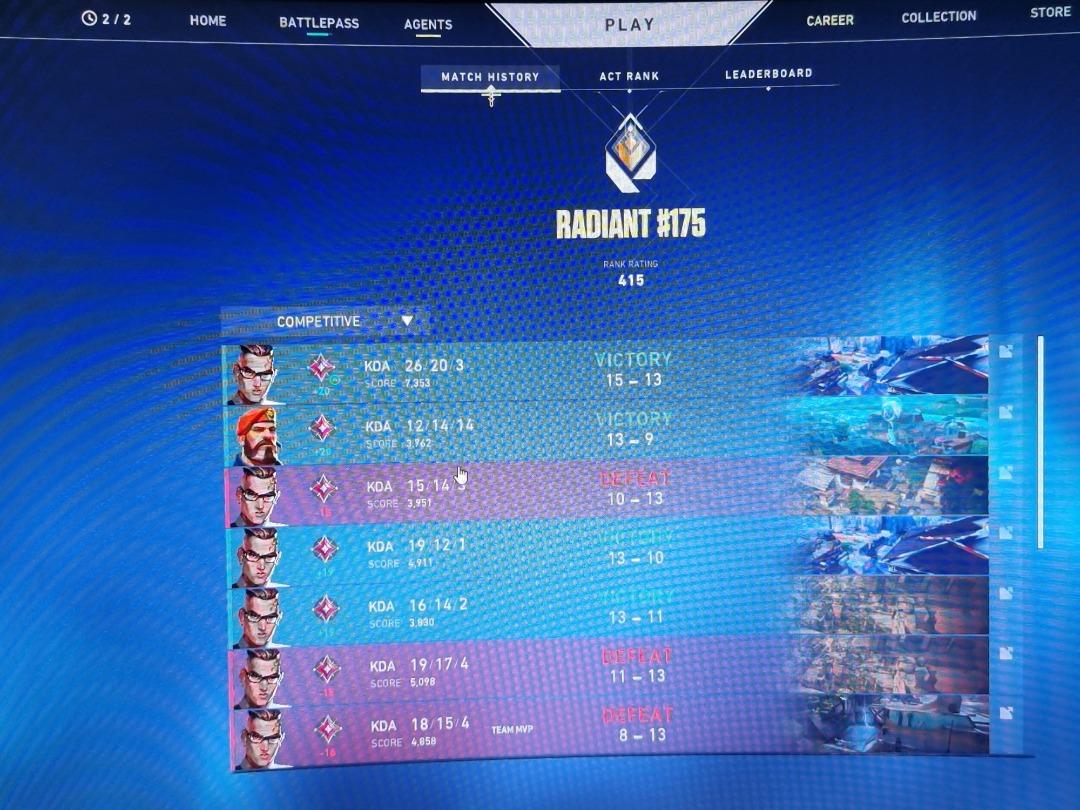 VALORANT Radiant Account, Hobbies & Toys, Toys & Games on Carousell