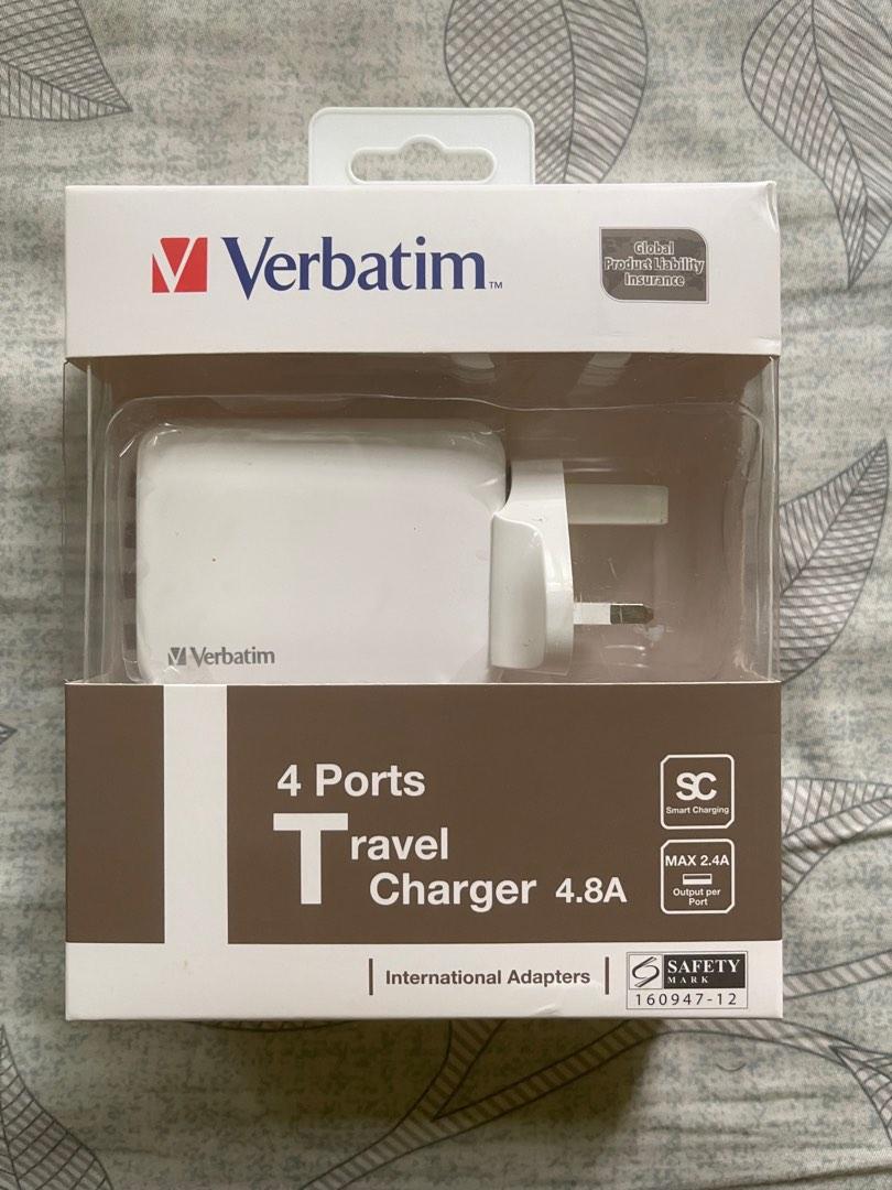 Verbatim Travel Adapter 4-port hub charger, Computers & Tech, Parts ...