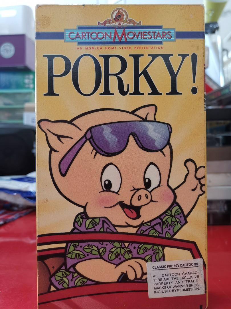 (VHS) CARTOON MOVIESTARS PORKY, Hobbies & Toys, Music & Media, CDs & DVDs on Carousell
