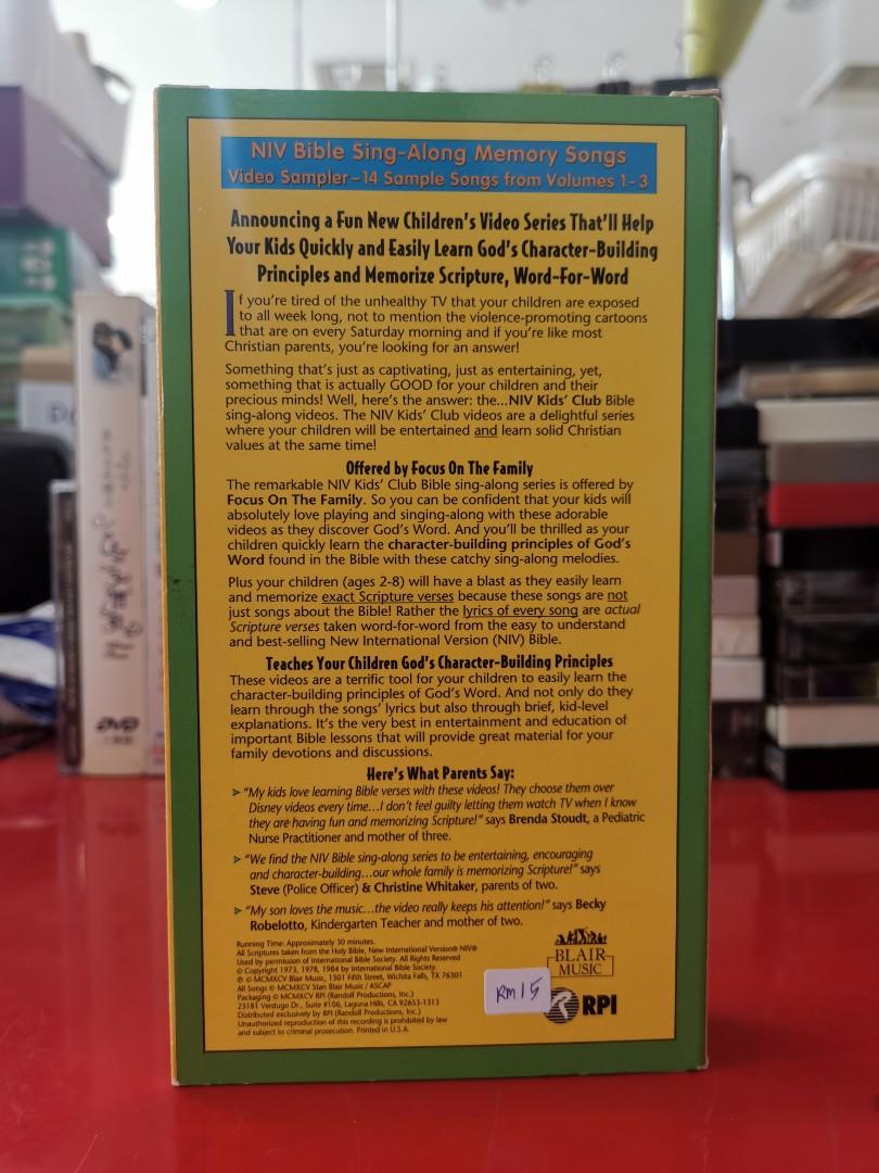 (VHS) NIV KIDS CLUB VIDEO SAMPLER Fun Bible Songs That Teach God's Character- Building ...