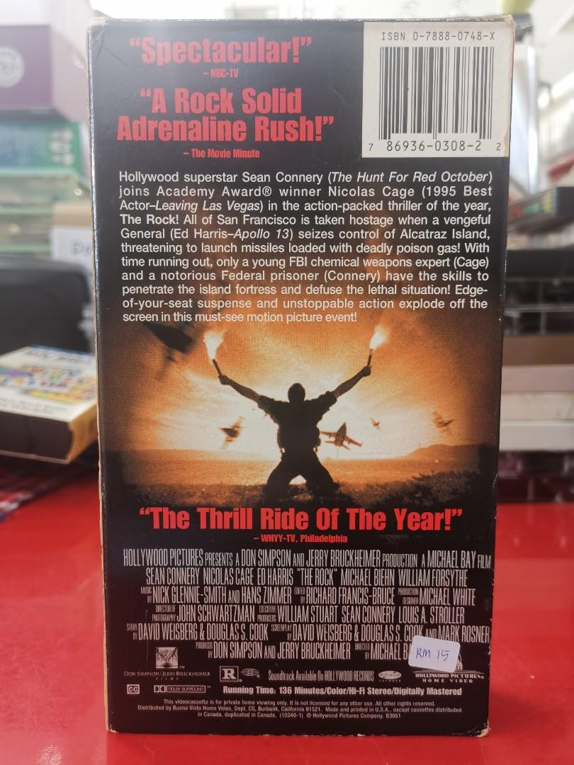(VHS) THE ROCK, Hobbies & Toys, Music & Media, CDs & DVDs on Carousell