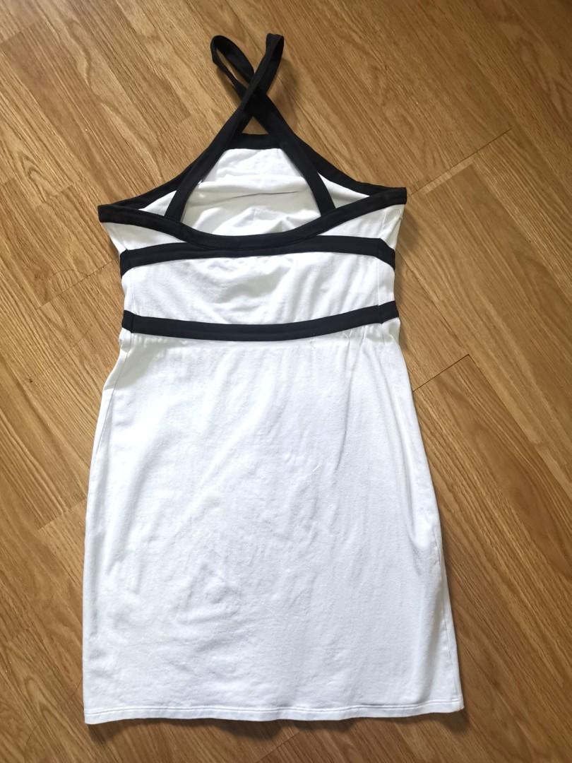 Victoria's Secret In-Built bra White Halter Dress, Women's Fashion ...