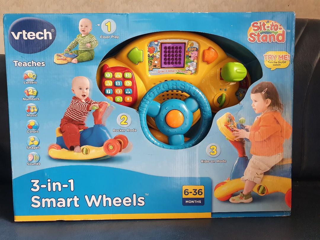 Vtech 3 in 1 smart wheels baby toys kids toys, Babies & Kids, Infant ...